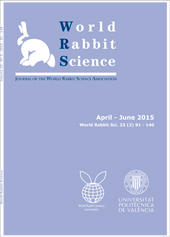 Producto: WORLD RABBIT SCIENCE. JOURNAL OF THE WORLD RABBIT SCIENCE ...